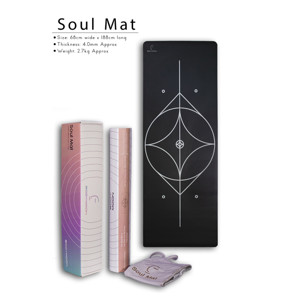Bodymoon Black Silver Soul Mat - BodyMoon